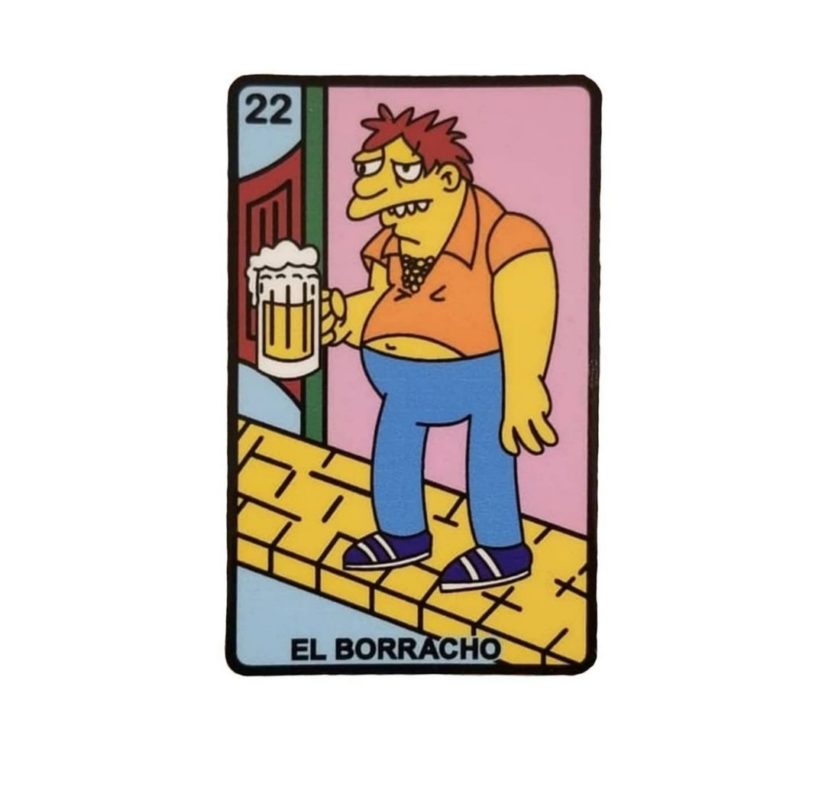 El Borracho (1) Sticker | Eyegasms Art Co.